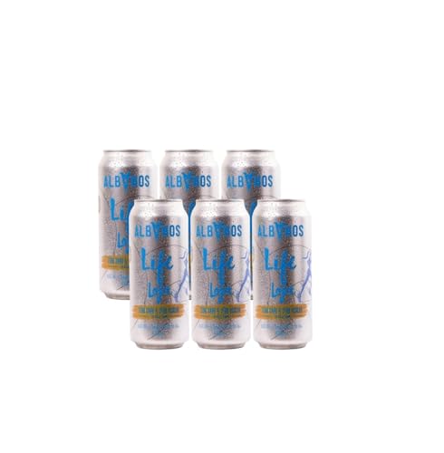 Pack 06 Cerveja Albanos Life Zero Açúcar Zero Carbo Lata 473ml ...